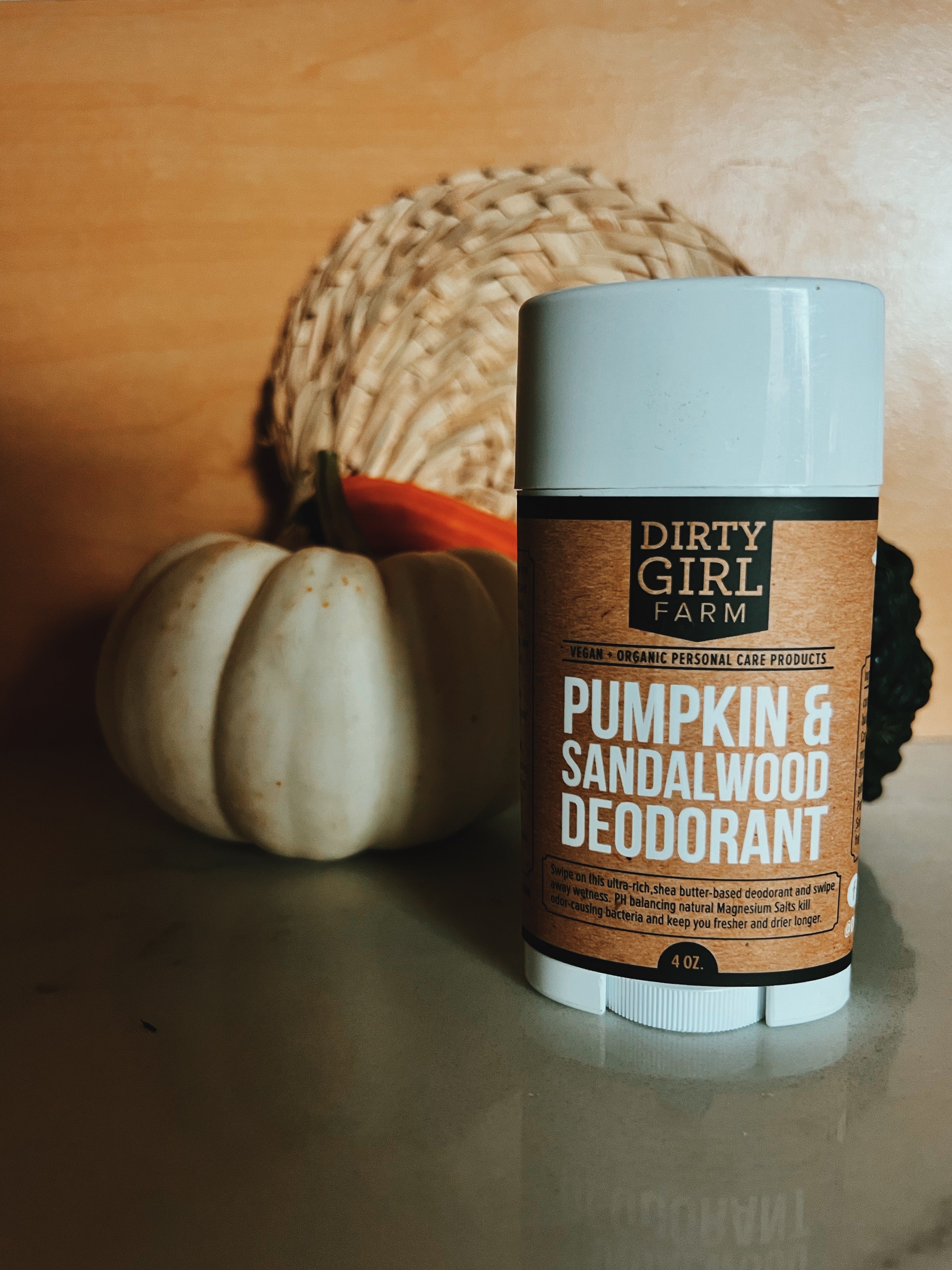 PUMPKIN AND SANDALWOOD DEODORANT – Dirty Girl Farm